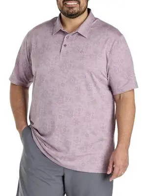 TRAVISMATHEW FIT BY DXL Big & Tall Destination Polo Shirt - Elderberry