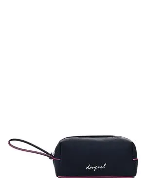 Desigual Faux Leather Wristlet - Black