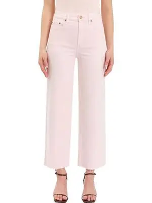 DAZE High-waist Crop Jeans - Think Pink