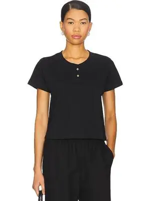 LESET Margo Henley Top - Black