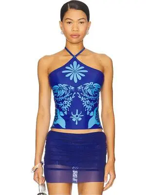 DI PETSA Flora Halter Top