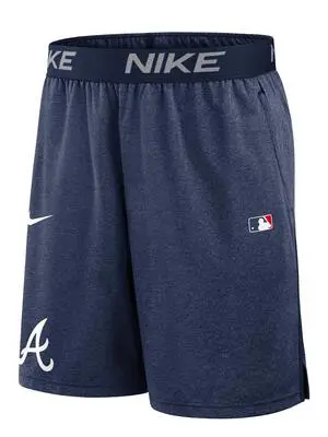 Nike Atlanta Braves Authentic Collection Dri-fit Mlb Shorts - Blue