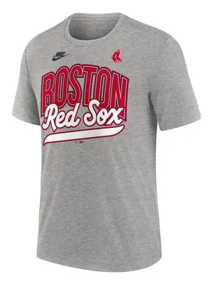 Nike Boston Red Sox Cooperstown Retro Mlb T-shirt - Grey