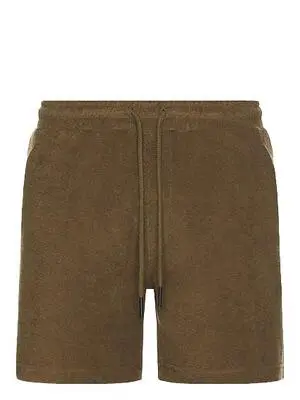 Oas Pine Terry Shorts - Green