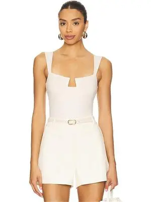 Susana Monaco Angle Wire Strap Top - Blanched Almond