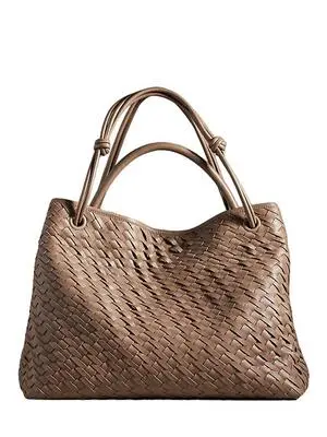 Walter Baker Woven Leather Tote - Tan