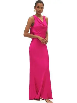 MARE MARE Sleeveless Cowl-neck Maxi Dress - Pink