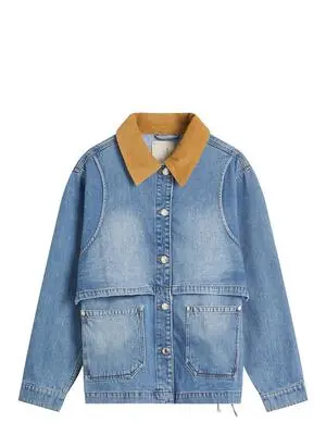 STEL STEL Layered Cotton Denim Jacket