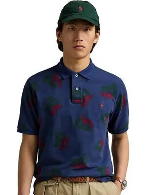 Ralph Lauren Classic Fit P-wing Mesh Polo Shirt - Navy P-wing