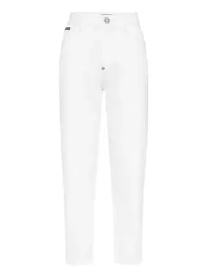 Philipp Plein Mom Fit Jeans - White