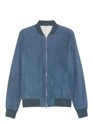 BARBA NAPOLI Suede Jacket - Blue