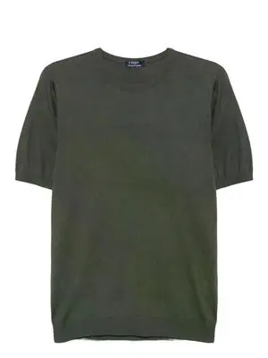 BARBA NAPOLI Silk T-shirt - Green