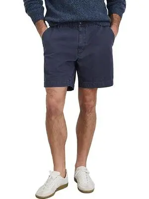 ALEX MILL Herringbone 7" Shorts - Navy