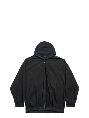 Balenciaga Hooded Distressed Shirt - Black