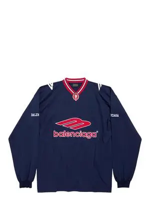 Balenciaga Oversized Tape Logo T-shirt - Blue