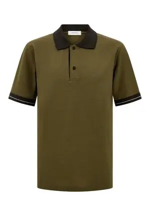 FERRAGAMO Short Sleeve Polo Shirt - Green