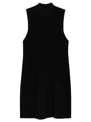 Mango Sleeveless Sweater Dress - Black