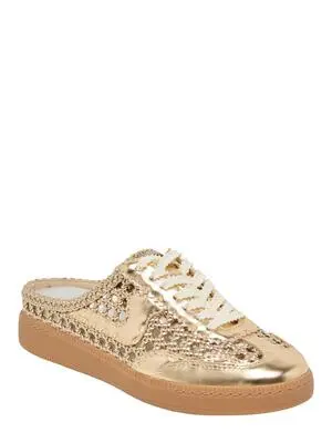 Dolce Vita Notice Woven Mule Sneaker - Gold Woven Stella