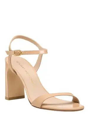 STUART WEITZMAN Babette Ankle Strap Sandal - Adobe