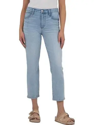 Kut From The Kloth Mid-rise Cropped Mom Jeans - Mature