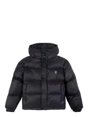 SPORTY & RICH Logo-patch Puffer Jacket - Black