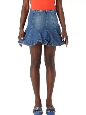 MSGM Denim Skirt - Sky Blue