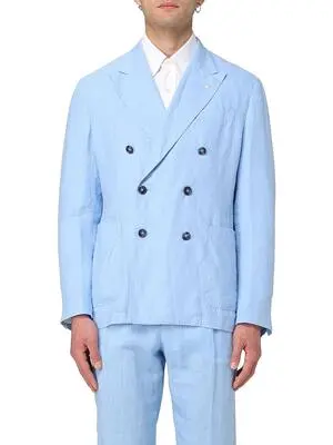 MANUEL RITZ Double Breasted Blazer - Blue