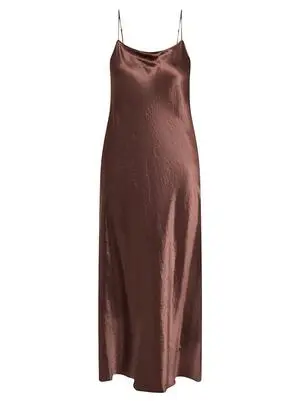 Vince Bias Slip Maxi Dress - Chocolate