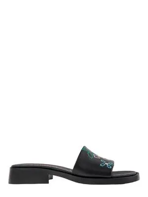 Camper Flat Sandal - Black