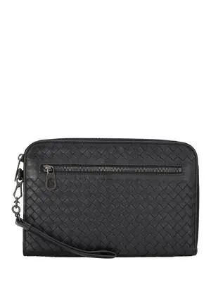 Bottega Veneta Intrecciato Clutch - Black