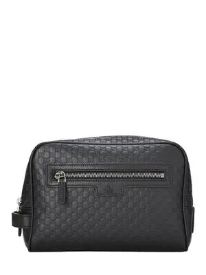 Gucci Microguccissima Toiletry Bag - Black