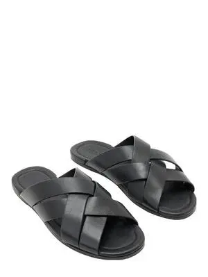 John Varvatos Merida Slide Sandal Black
