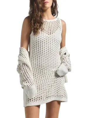 Derek Lam 10 Crosby Lais Sequin Crochet Minidress - White
