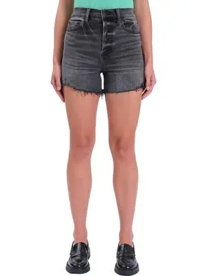DAZE High-waist Cutoff Denim Shorts - Raven Vintage