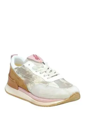 A.S.98 Burke Lace-Up Sneaker White Camo Multi