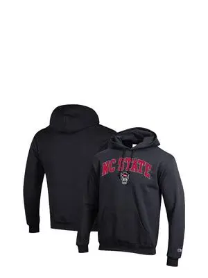 Champion Nc State Wolfpack Arched Logo Fleece Pullover Hoodie - Black