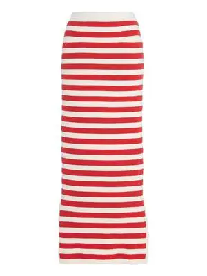 POSSE Posse Ari Striped Knit Maxi Skirt