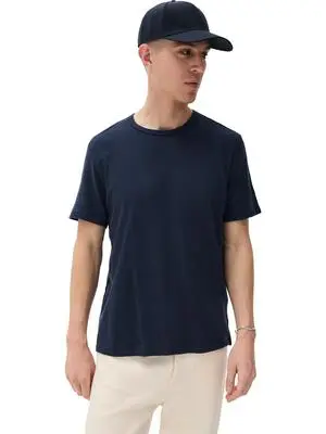 Rag & Bone Classic Flame Tee - Navy