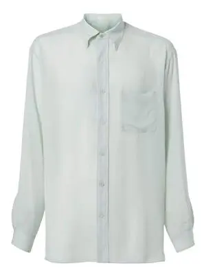 THE ROW Bresson Cupro Shirt - Green
