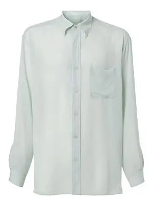 THE ROW Bresson Cupro Shirt - Green