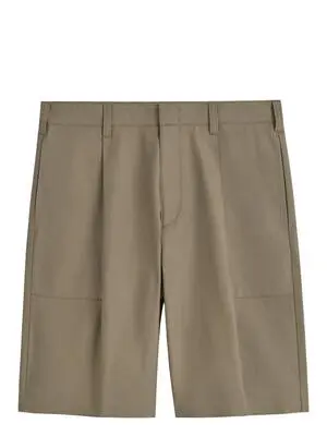 Cos Cotton-Twill Chino Shorts Beige