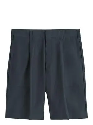 Cos Cotton-Twill Chino Shorts Blue