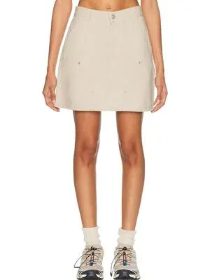 Carhartt Work In Progress Maeve Double Knee Mini Skirt - Fleur De Sel