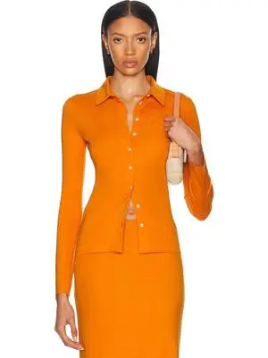ALFIE Le Polo Top - Apricot Orange