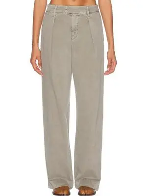SLVRLAKE Wide Pleat Chino Pant - Washed Sage