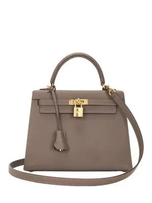Hermès Epsom Kelly 25 Handbag - Etain
