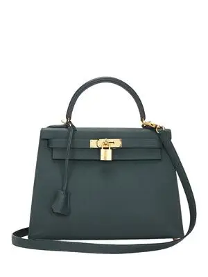 Hermès Epsom Kelly 28 Handbag - Cypress