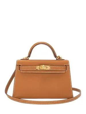 Hermès Epsom Kelly 20 Handbag Gold