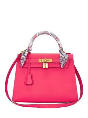 Hermès Epsom Kelly 28 Handbag - Rose Extreme