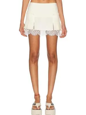 SIEDRES Kleines Mini Skirt - Ecru